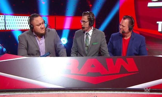 Novedades en el equipo de comentaristas de WWE RAW