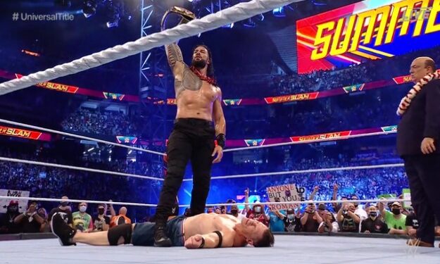 Roman Reigns Gana A John Cena En Wwe Summerslam 2021